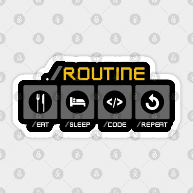 Coding Eat Sleep Code Repeat Coding Sticker Teepublic